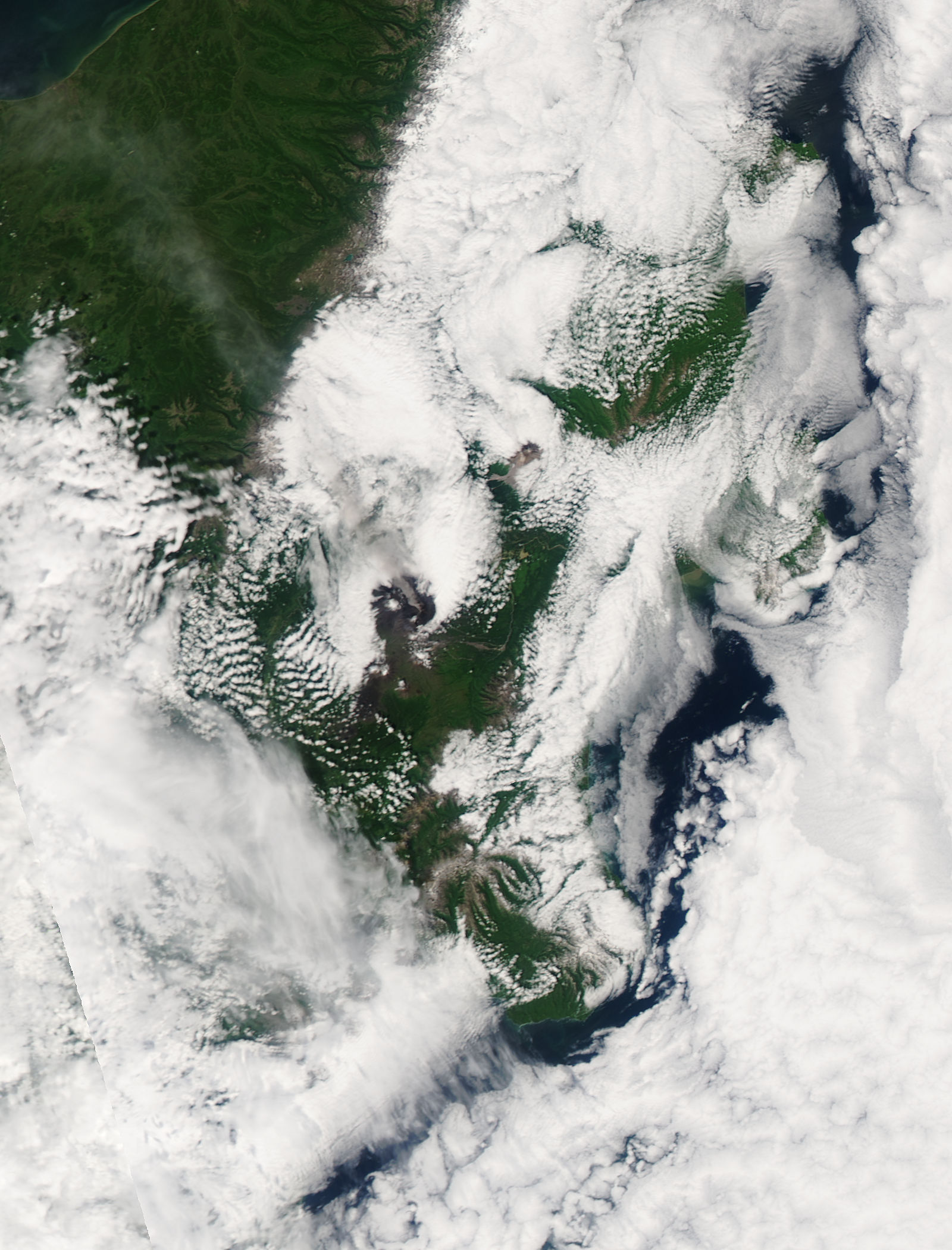 Plume from Klyuchevskaya Volcano - NASA Science