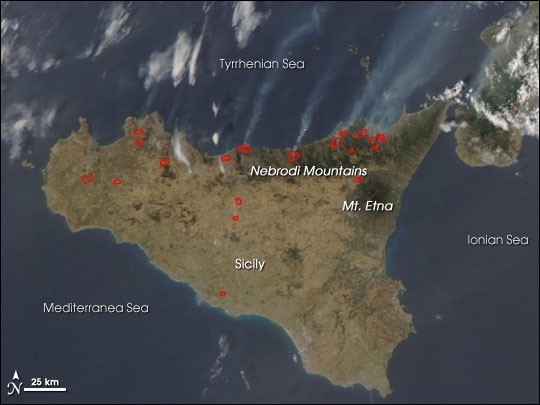 Deadly Fires on Sicily - NASA Science