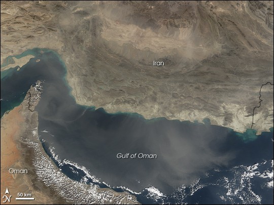 Dust Storm in Southwestern Iran - NASA Science