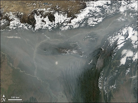 Haze over India, Bangladesh, and the Bay of Bengal - NASA Science
