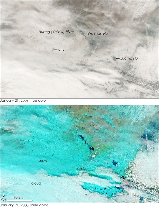Snow in China - NASA Science
