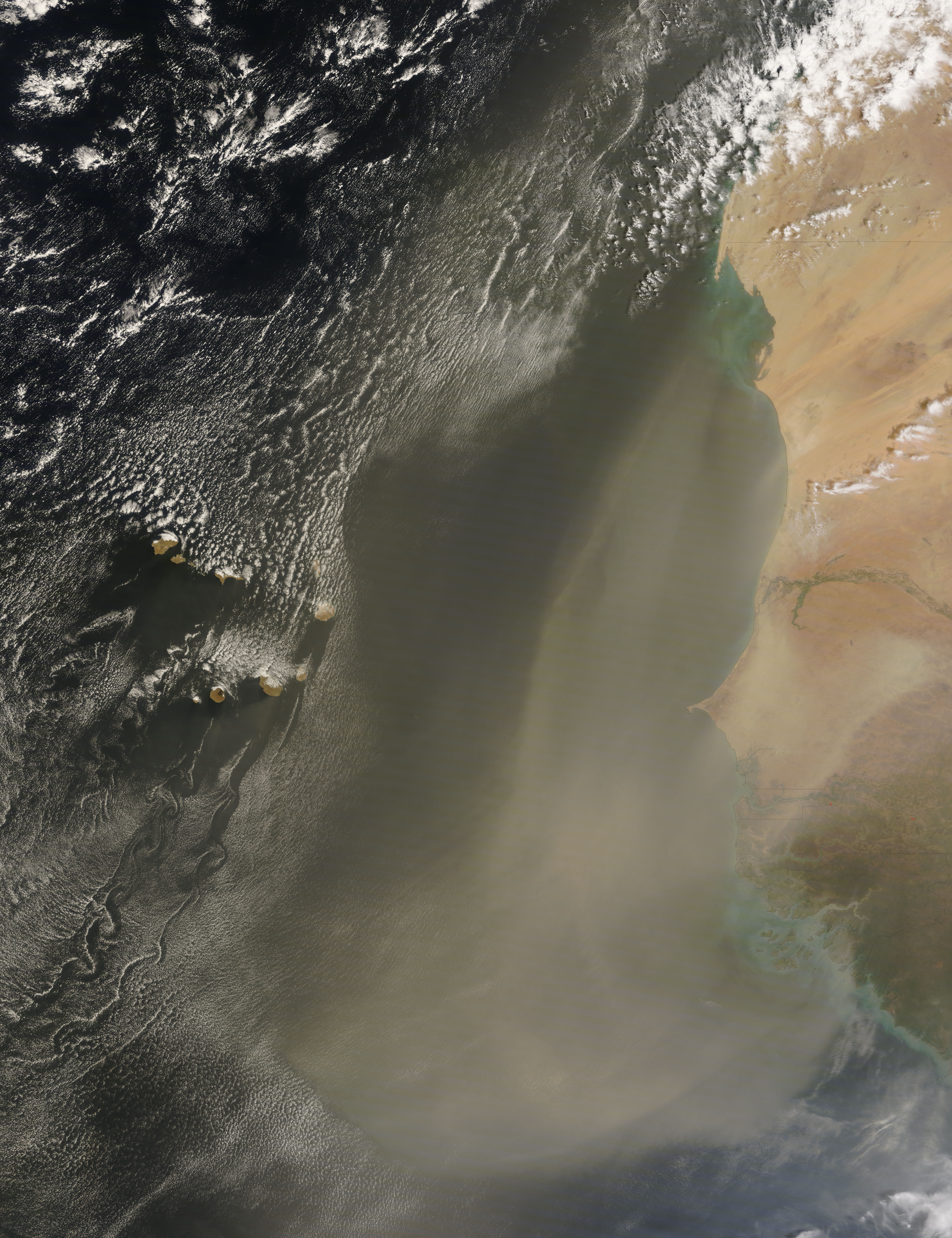 Dust Storm off the African West Coast - NASA Science
