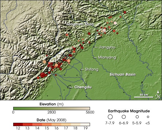 Earthquake Near Chengdu, China - NASA Science