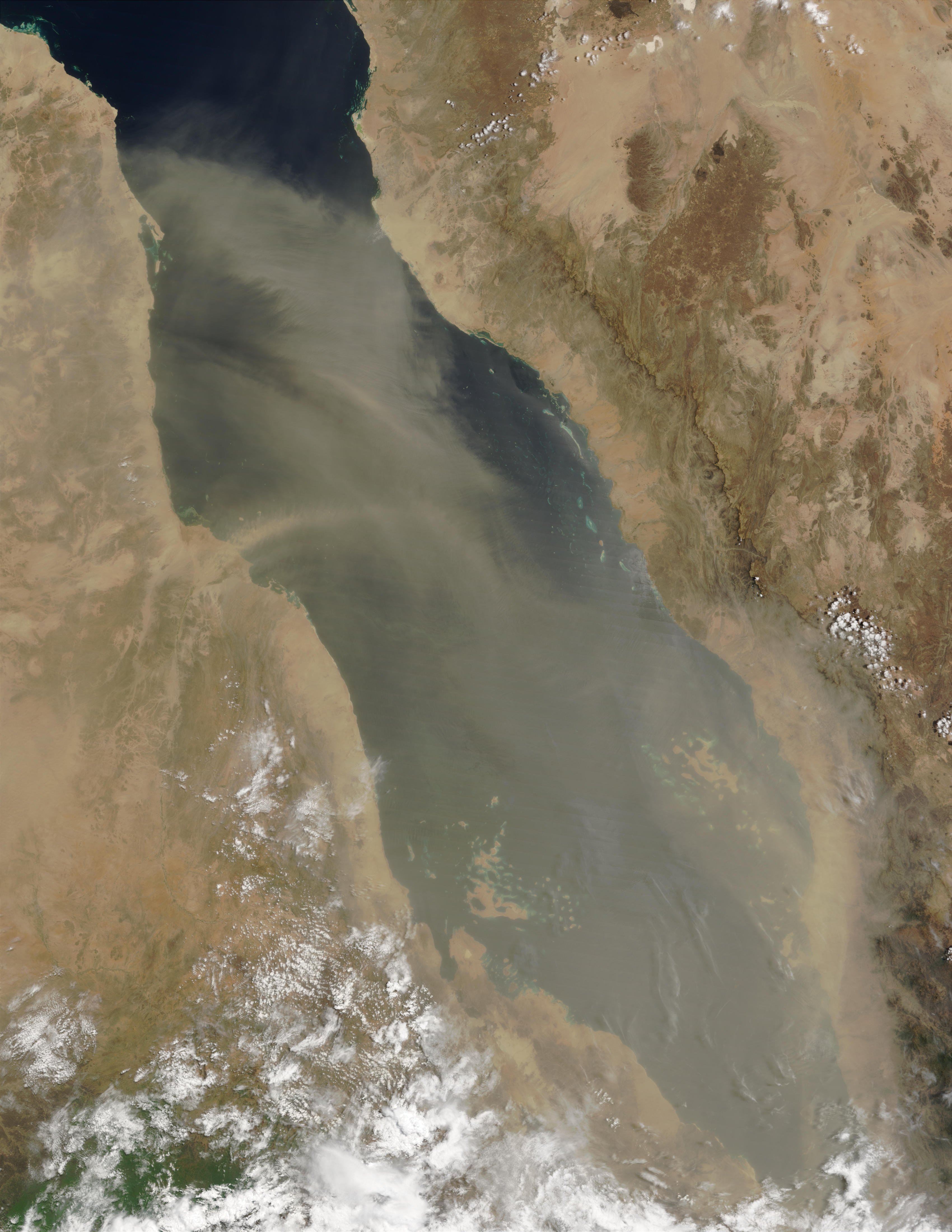 Dust Storm over the Red Sea - NASA Science