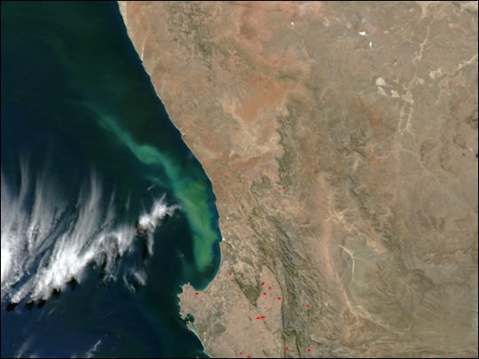 Plume off the Coast of South Africa - NASA Science