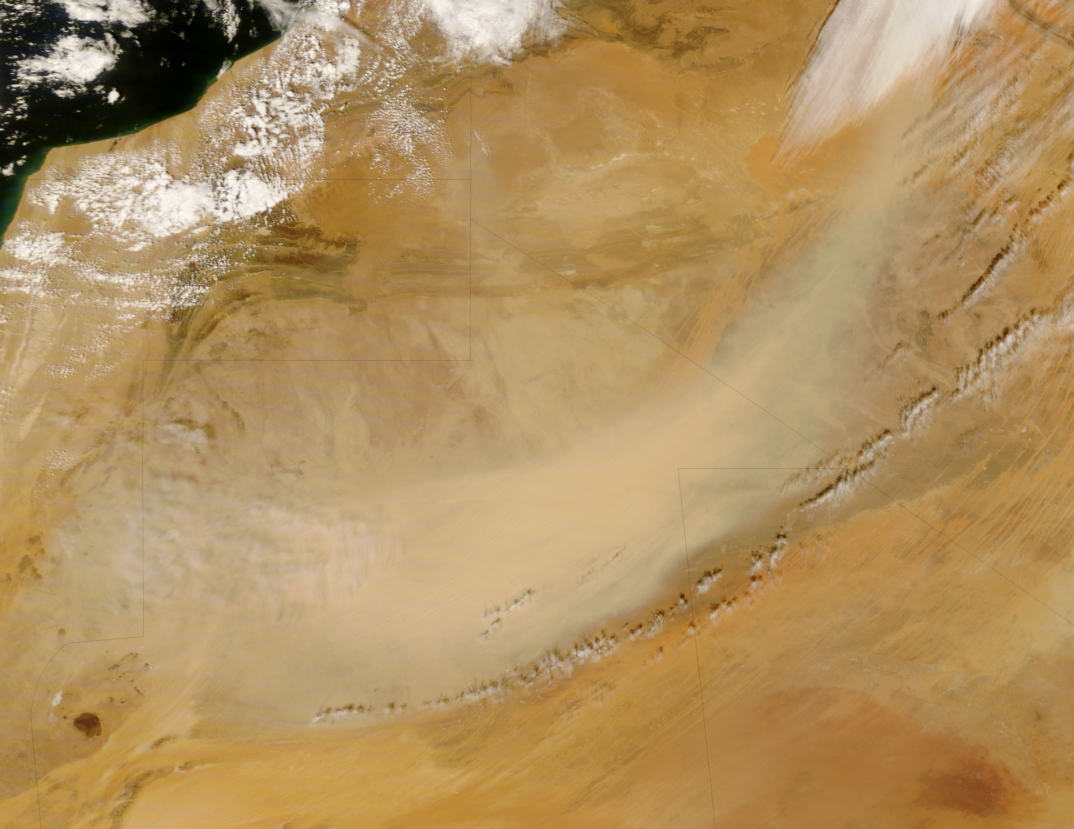 Dust Over the western Sahara Desert - NASA Science