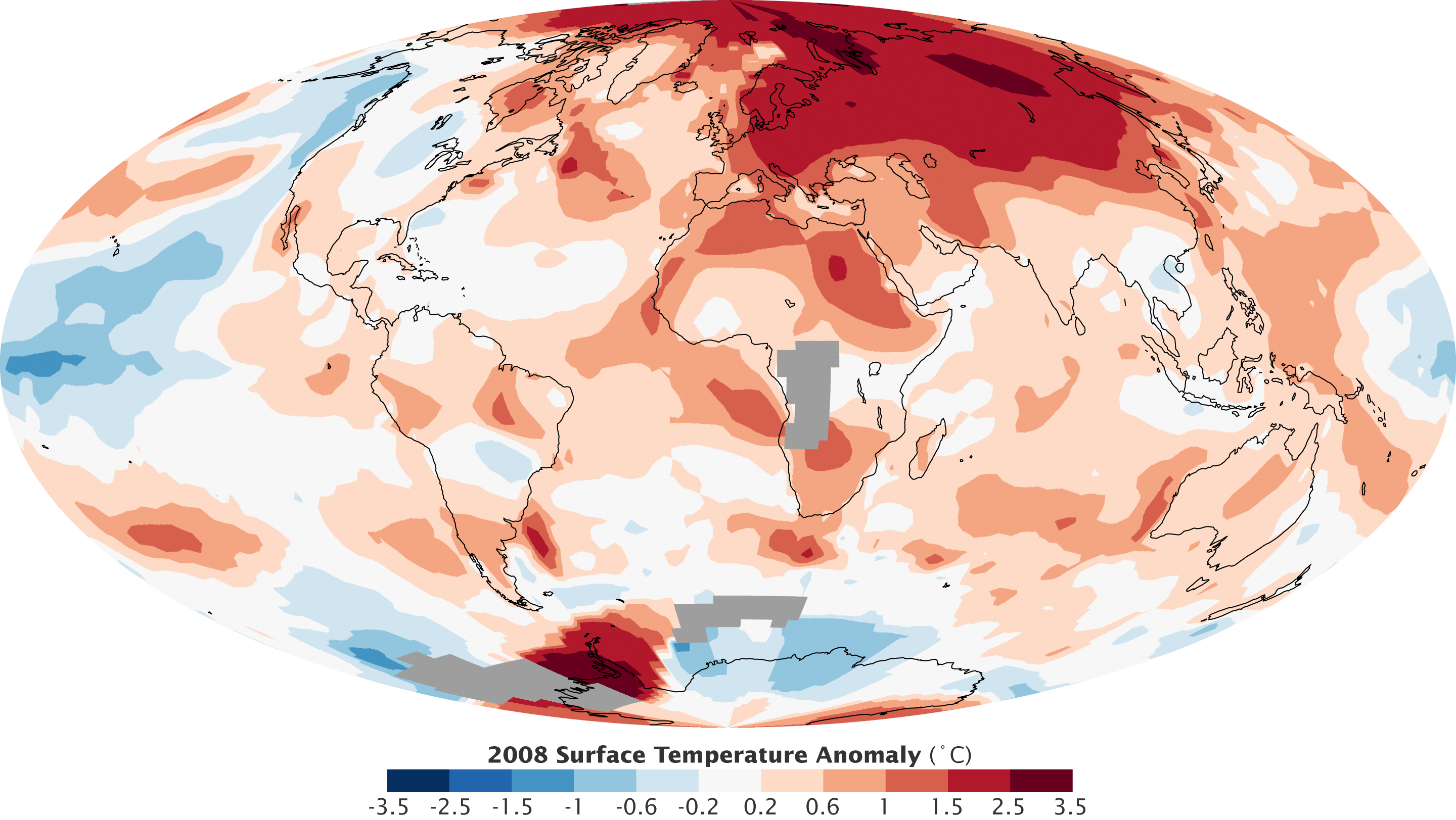 2008 Global Temperature - NASA Science