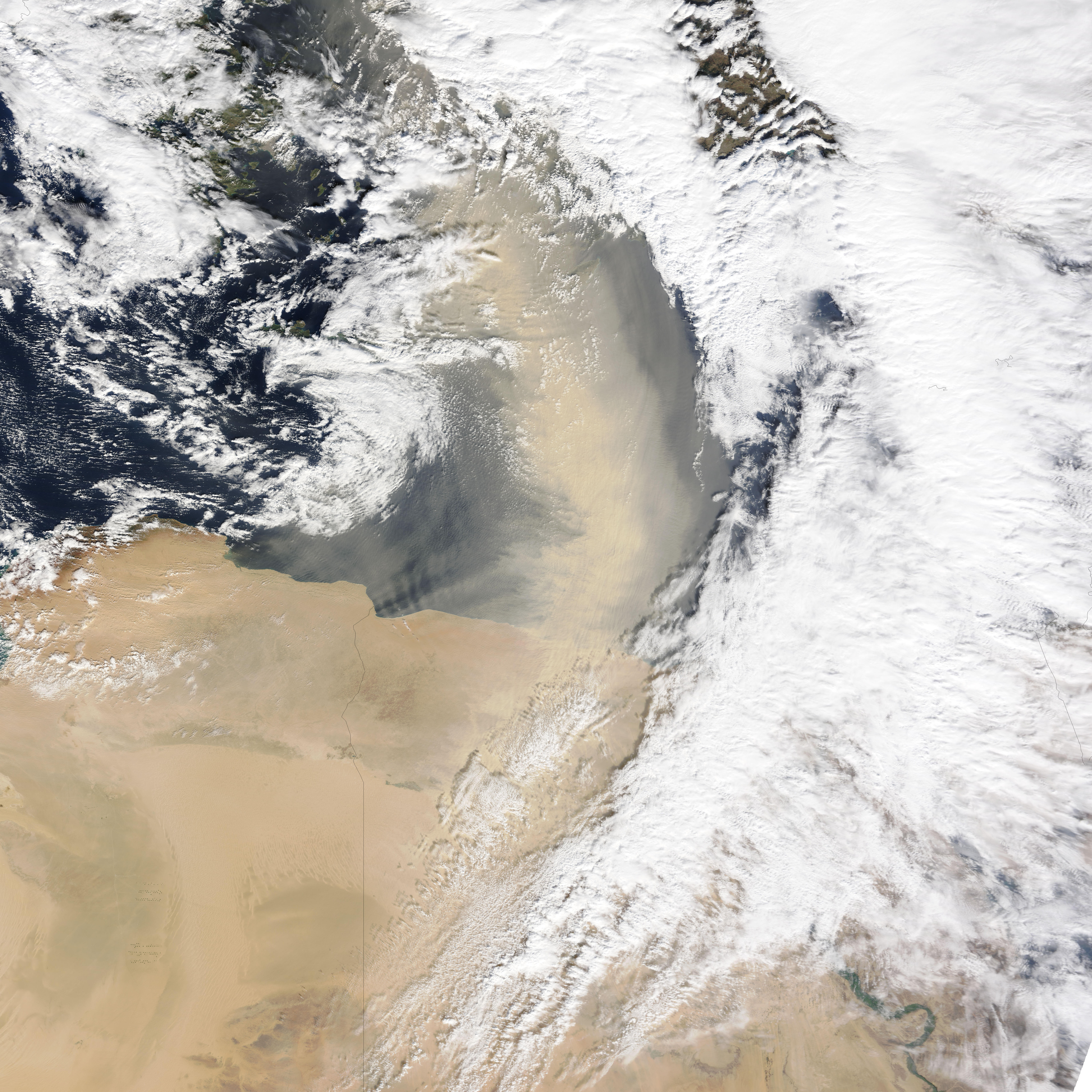 Dust Plume off Egypt - NASA Science