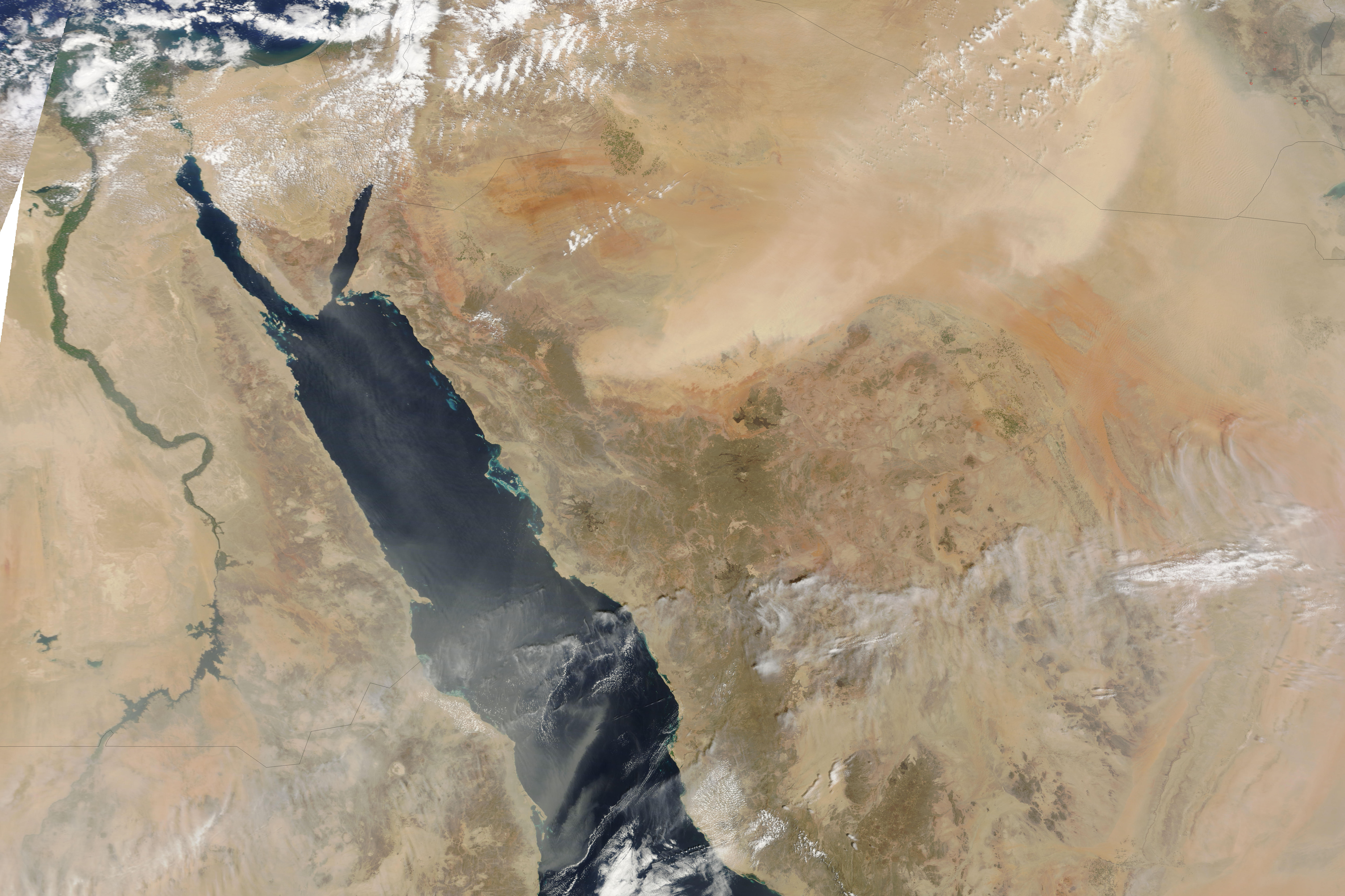 Dust East and West of the Red Sea - NASA Science