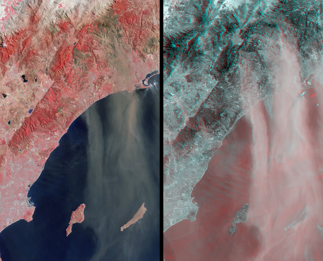 Airborne Dust and Ash over Southern California - NASA Science