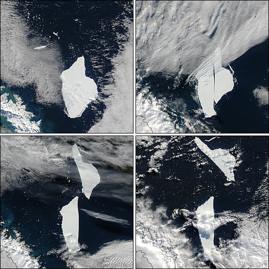The A38-B Iceberg Splits - NASA Science