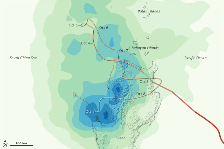 Rainfall from Typhoon Parma - NASA Science