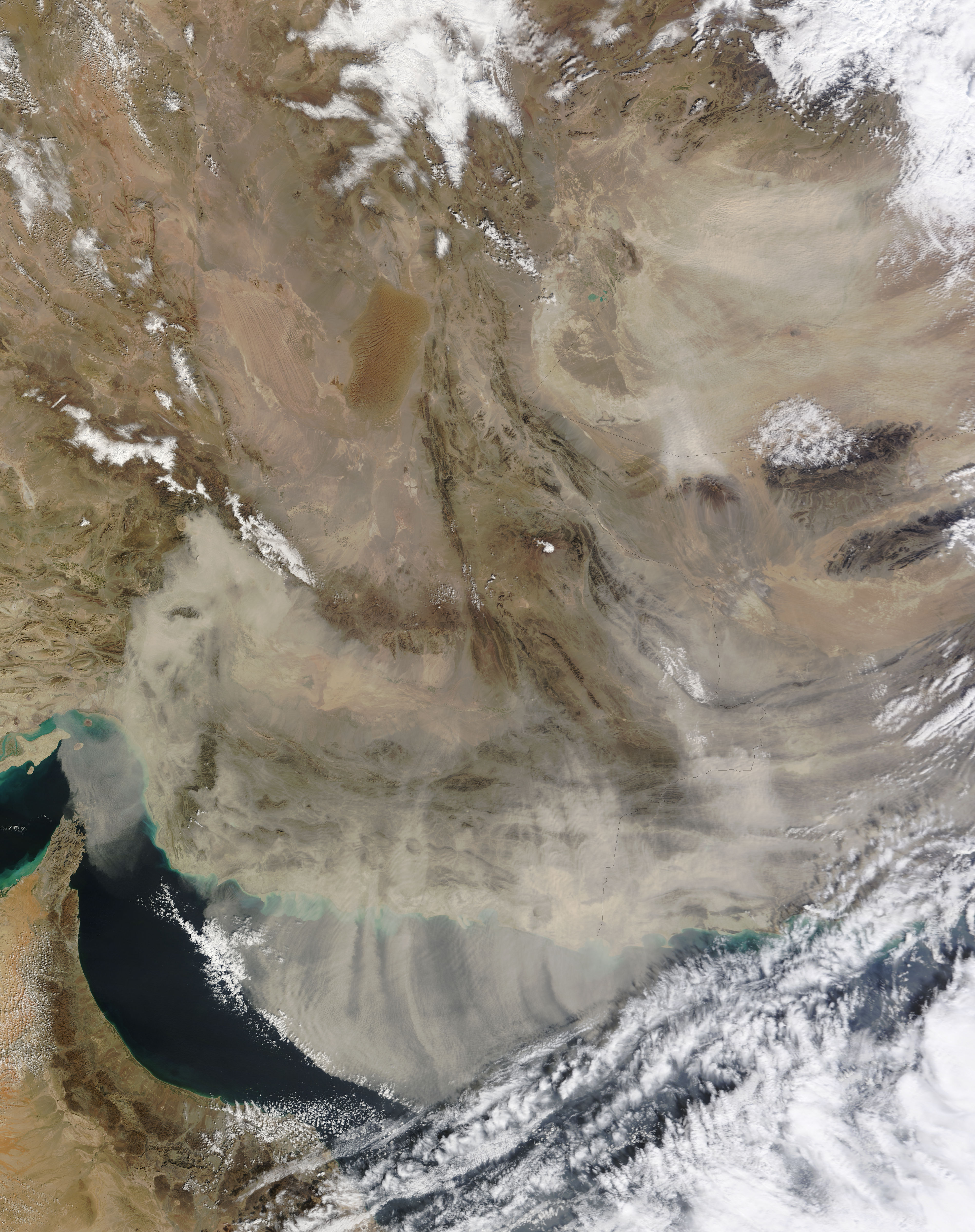 Dust over Iran - NASA Science