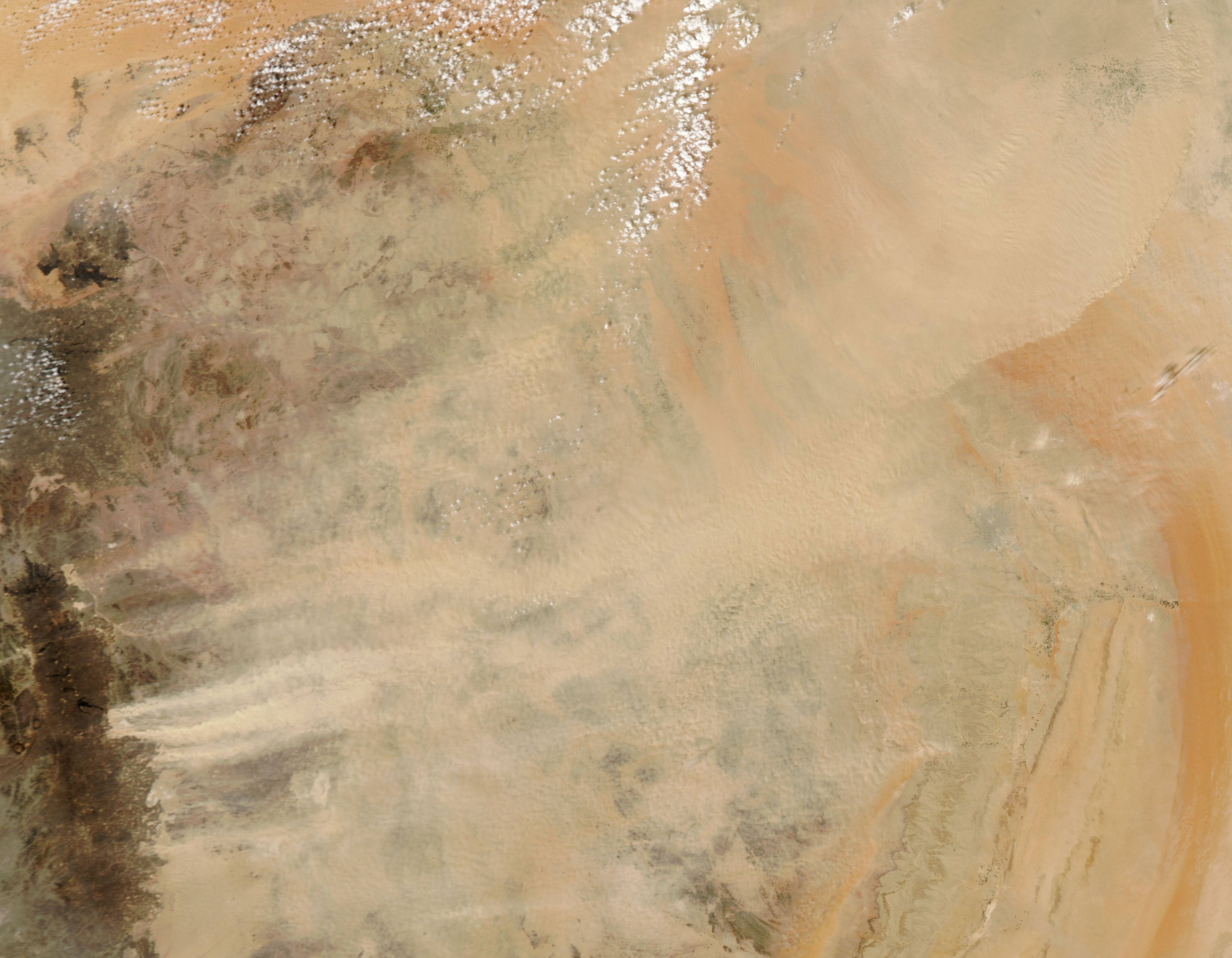Windy Weather Carries Dust over Egypt and Saudi Arabia - NASA Science