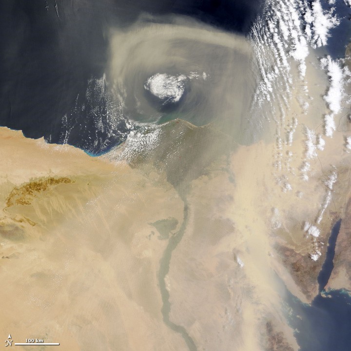 Dust Storm over Egypt and Libya - NASA Science