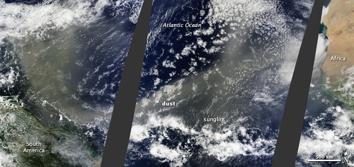 Saharan Dust Crosses the Atlantic - NASA Science