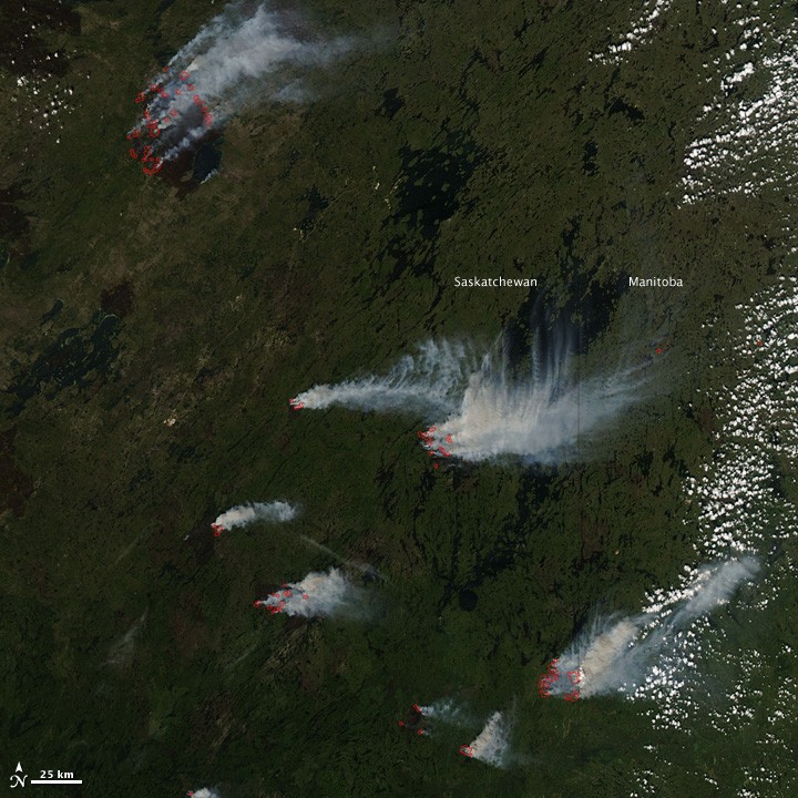 Fires in Saskatchewan, Canada - NASA Science