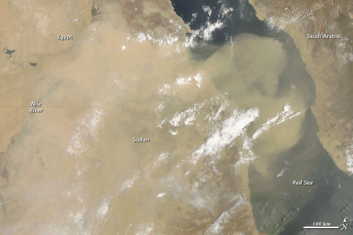 Dust Storm in Egypt and Sudan - NASA Science