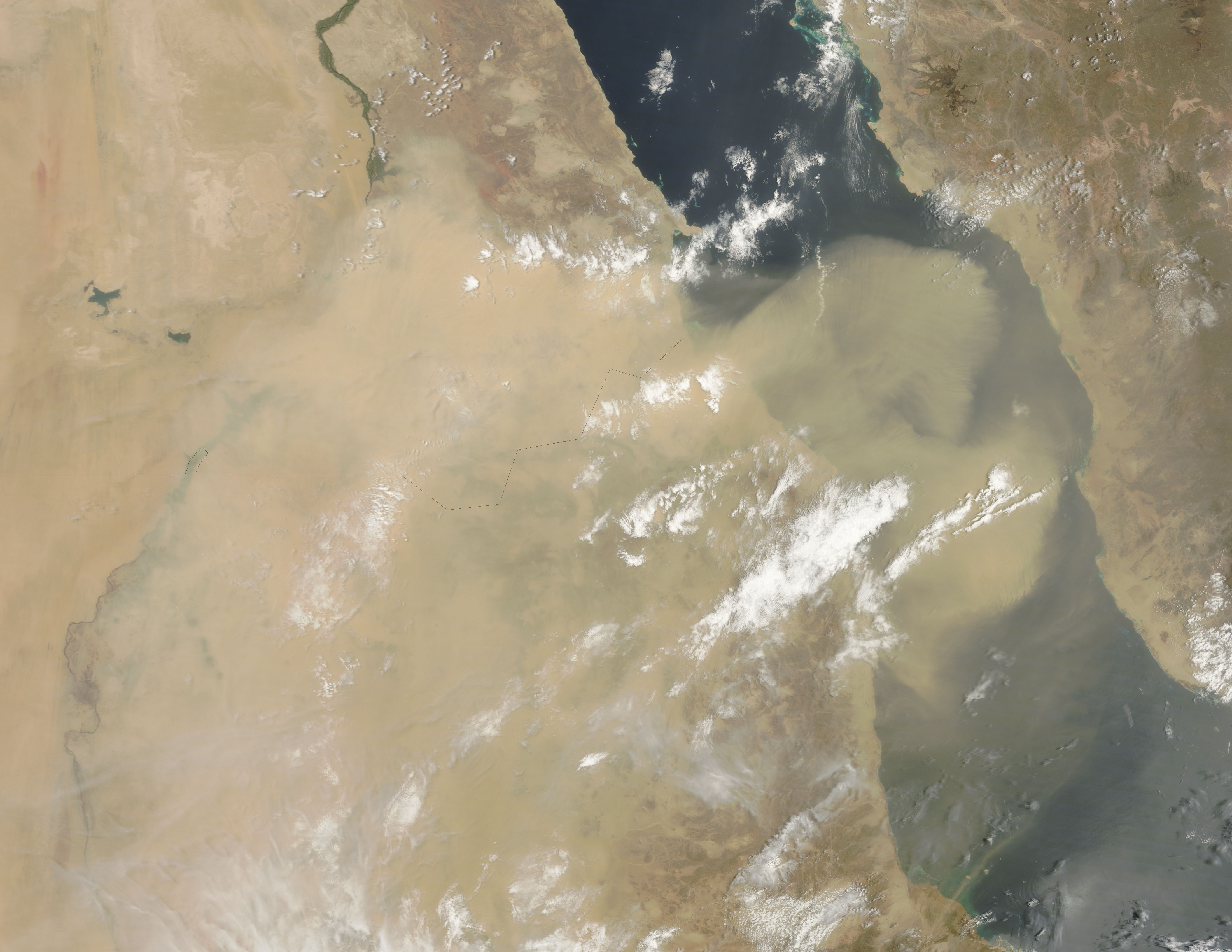 Dust Storm in Egypt and Sudan - NASA Science