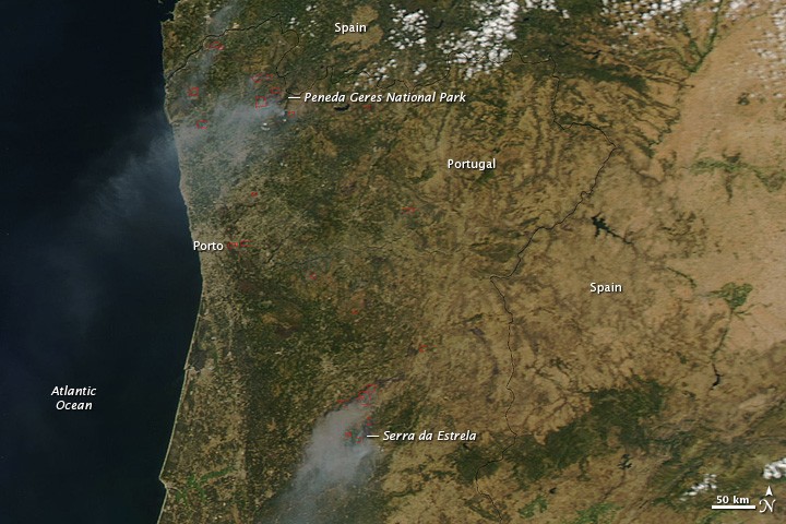 Fires in Portugal - NASA Science