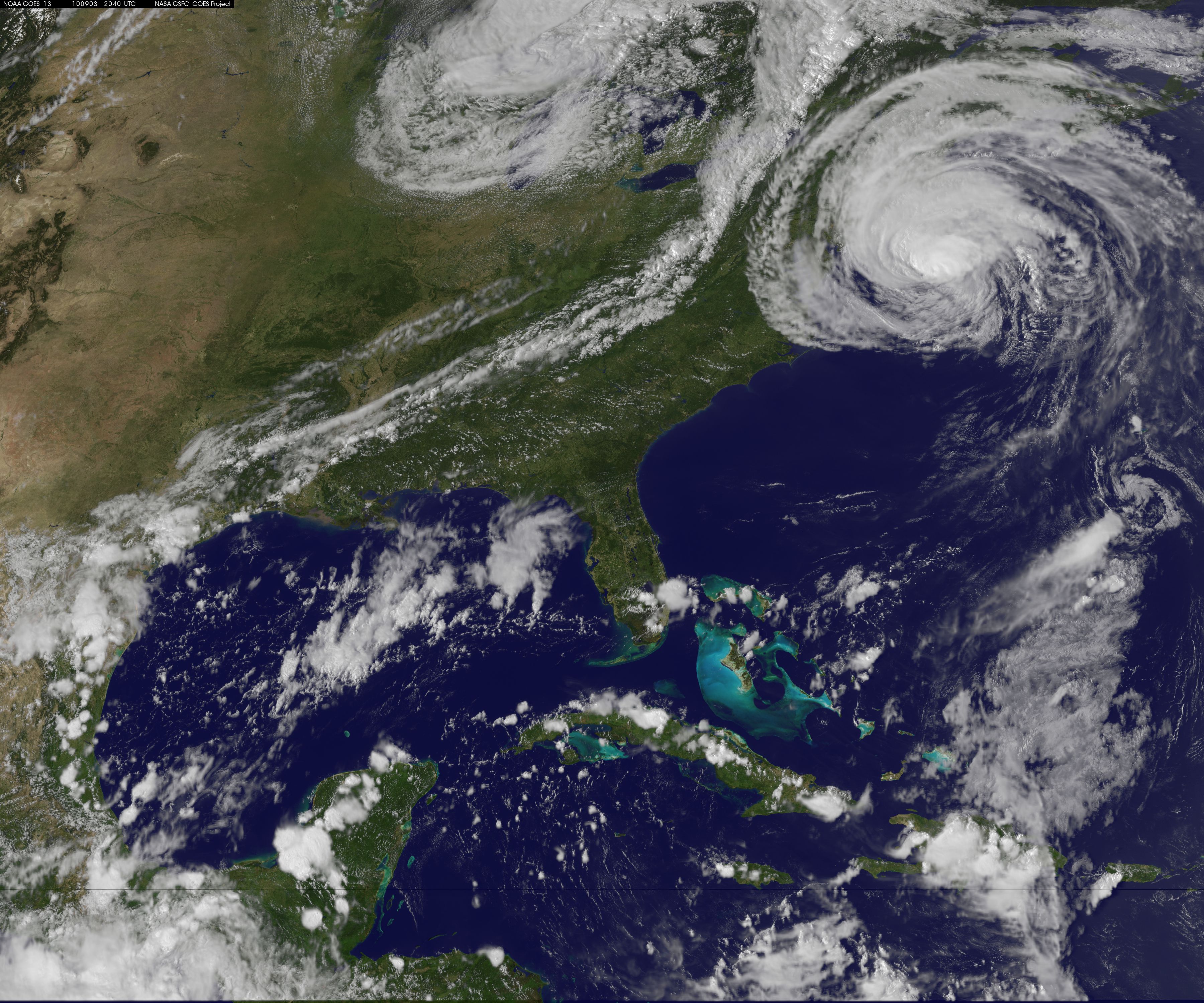 Earl Moves Up the East Coast - NASA Science