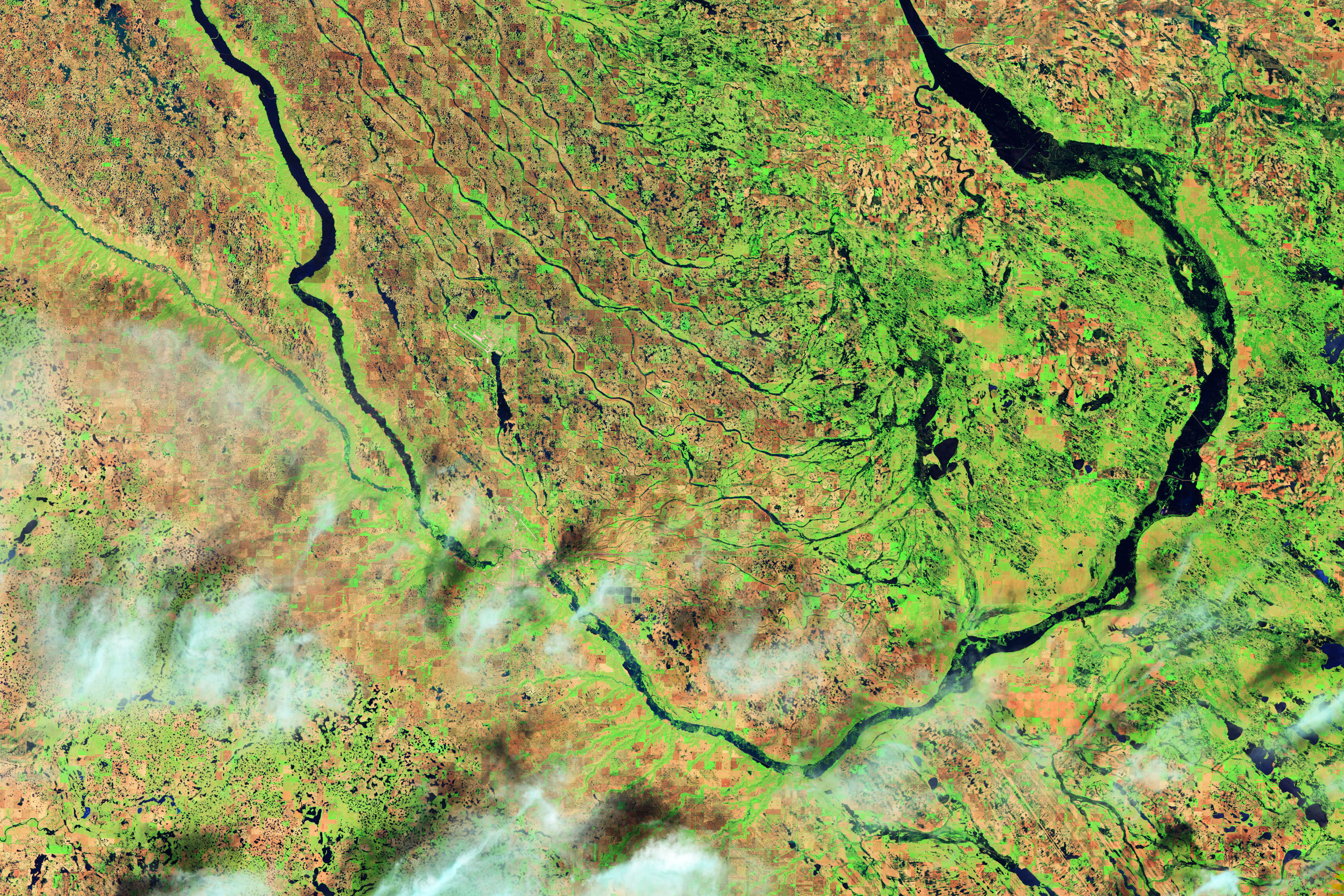 Flooding along the Souris River - NASA Science