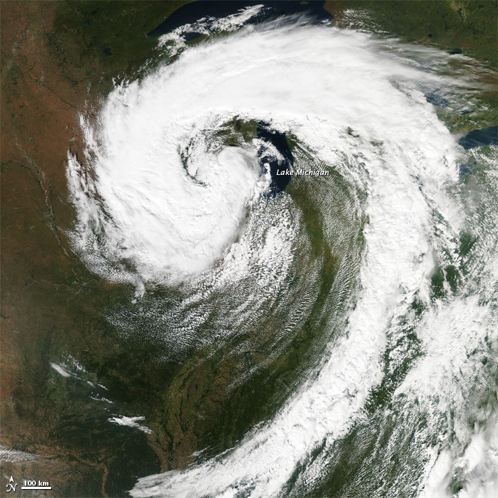 Mid-Latitude Cyclone over the United States - NASA Science