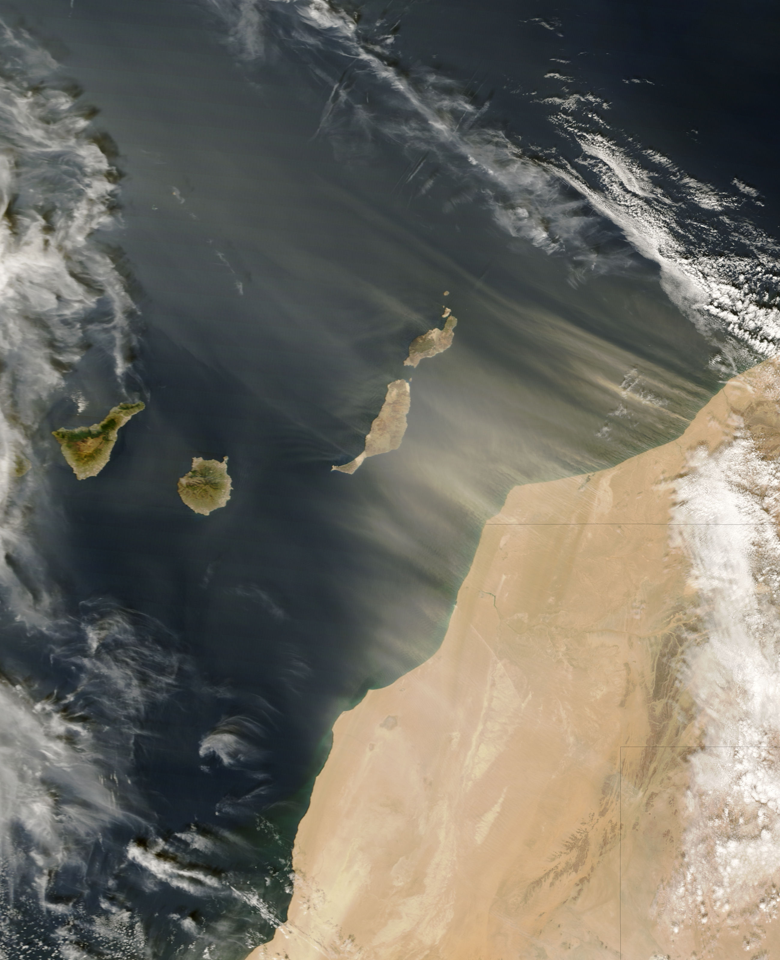 Dust over the Canary Islands - NASA Science