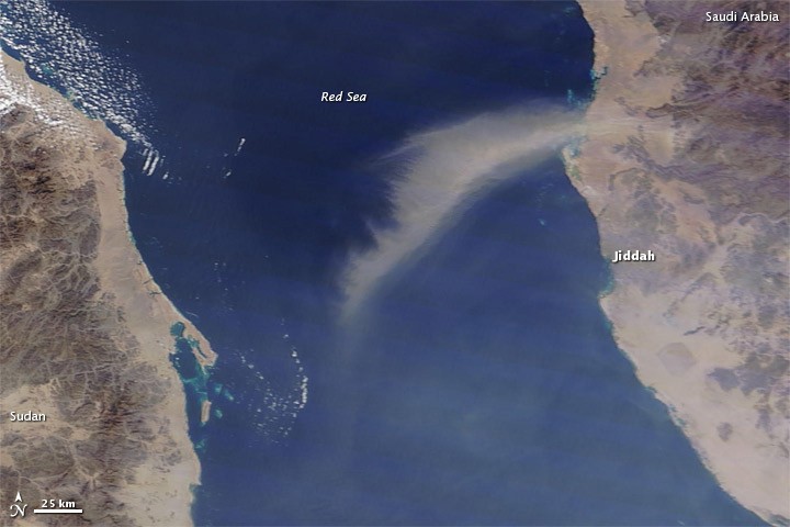 Dust over the Red Sea - NASA Science
