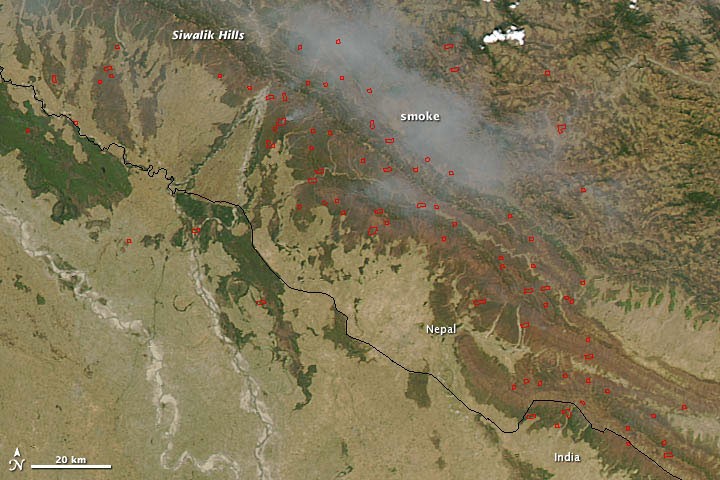 Fires in Nepal - NASA Science