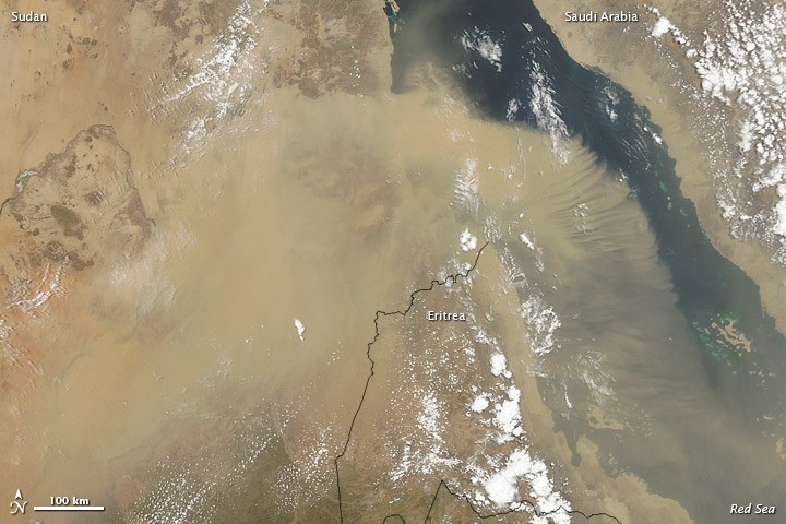 Dust over the Red Sea - NASA Science