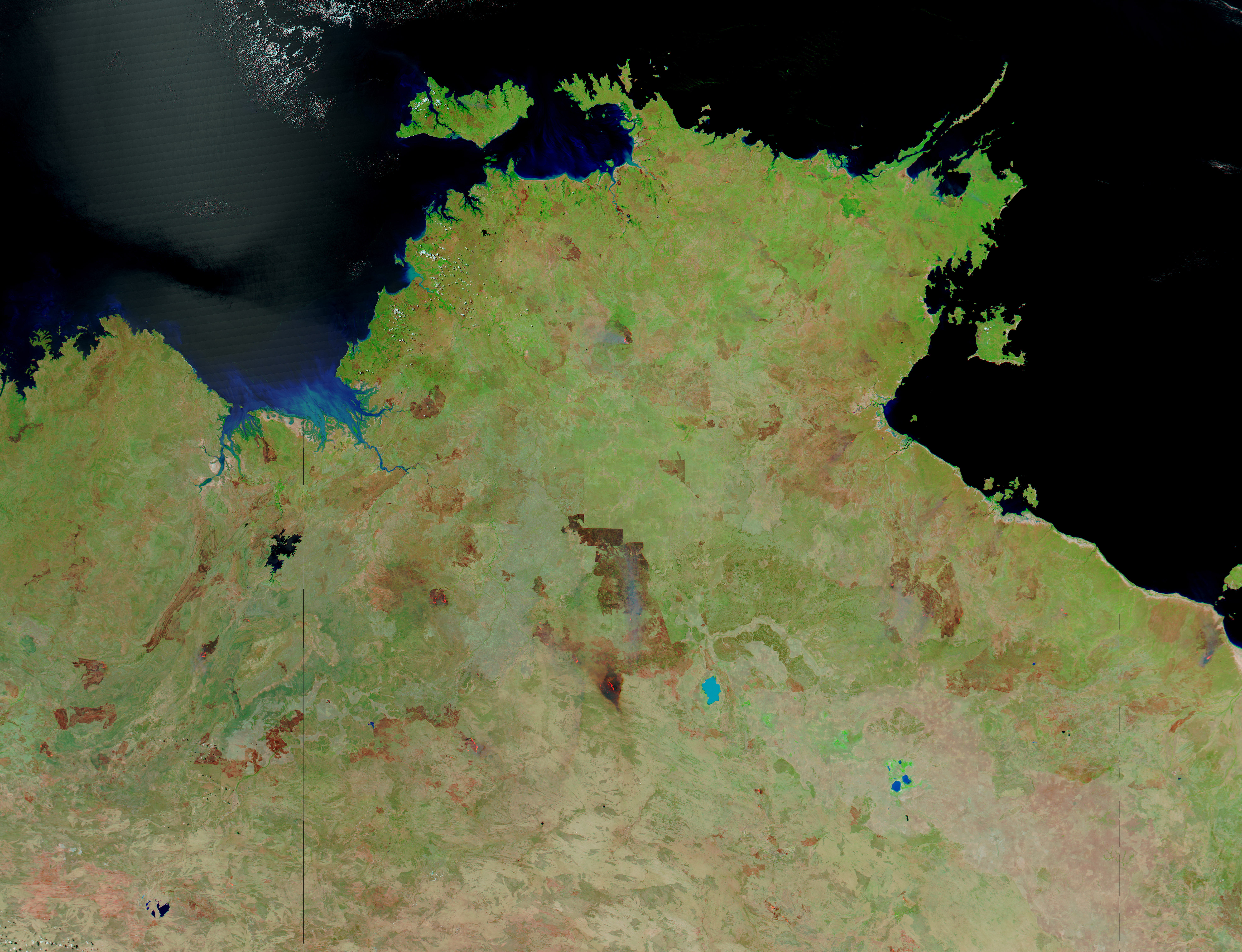 Two Views of Australian Wildfires - NASA Science