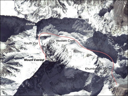Edmund Hillary’s Everest Route - NASA Science