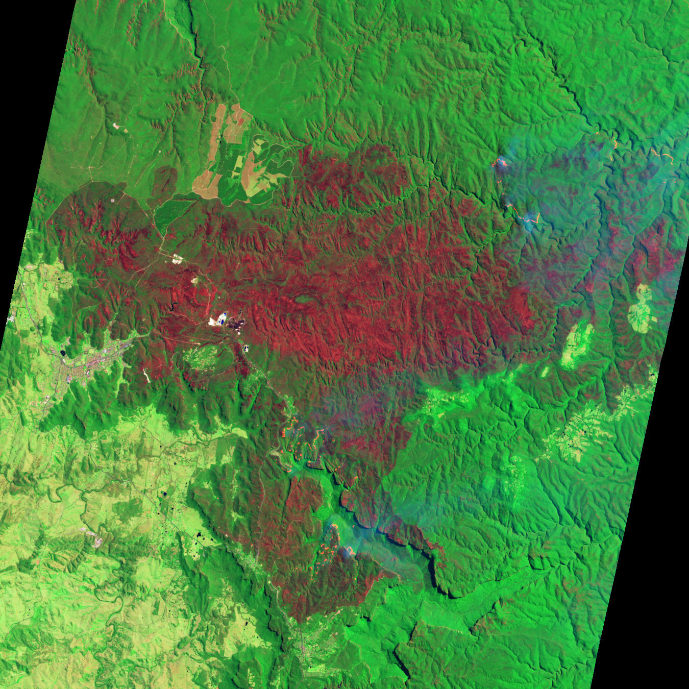 Bushfires in the Blue Mountains - NASA Science