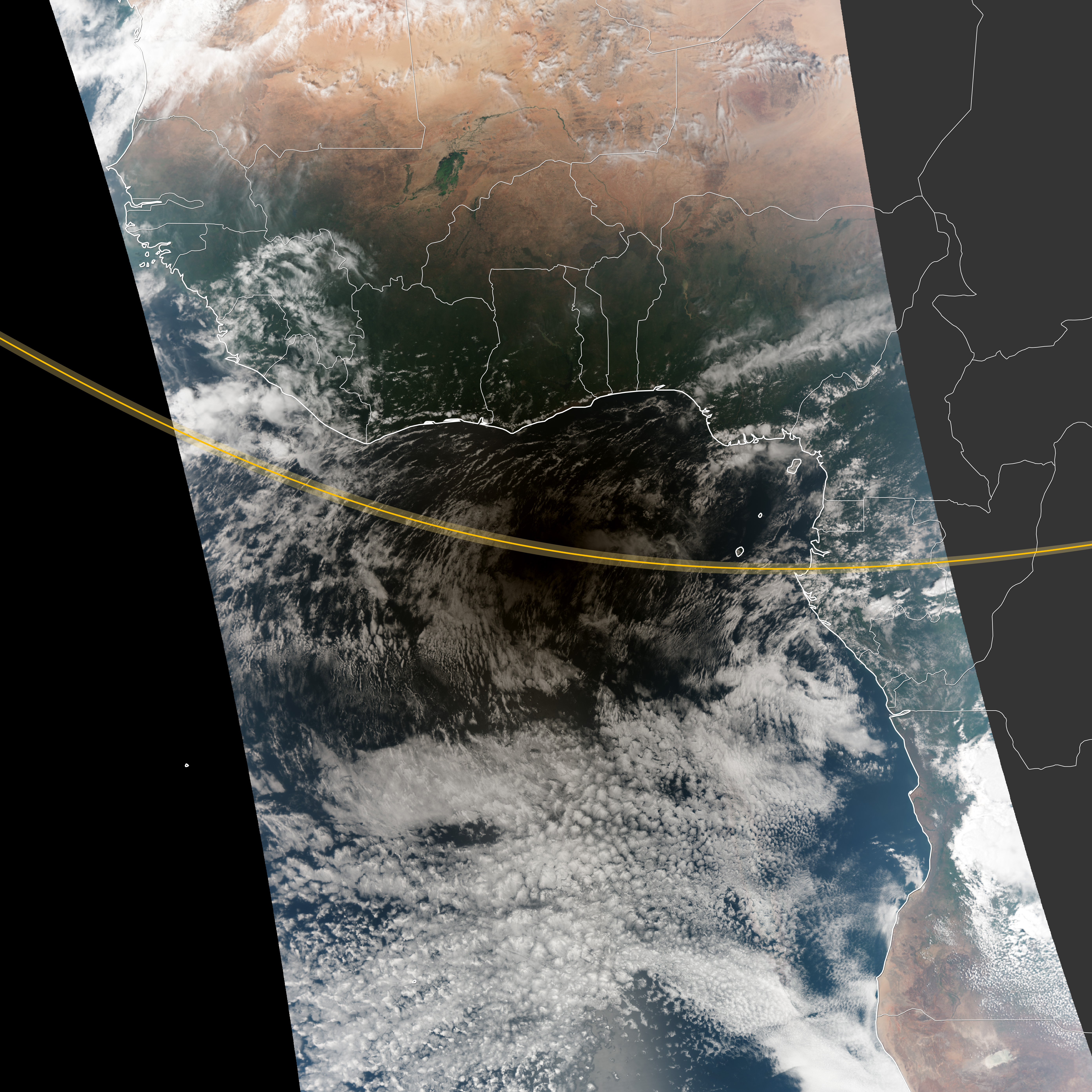Hybrid Eclipse Shades Africa - NASA Science