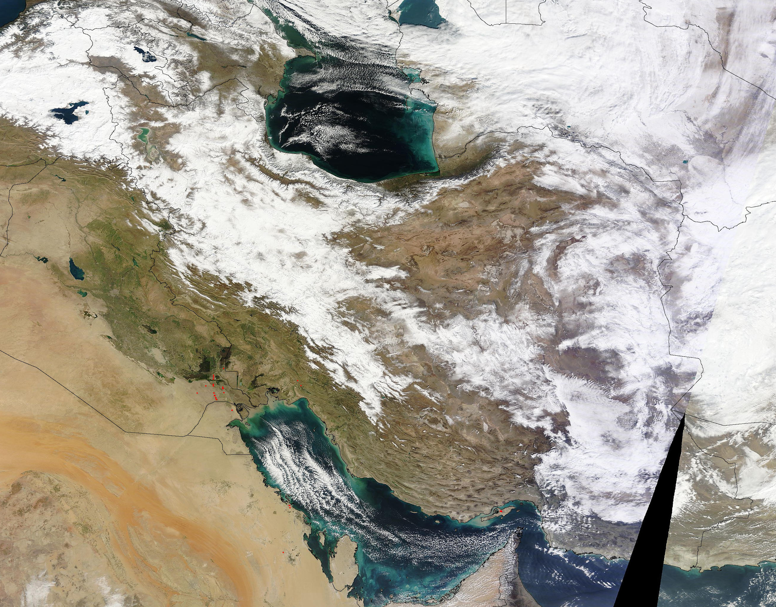 iran snow