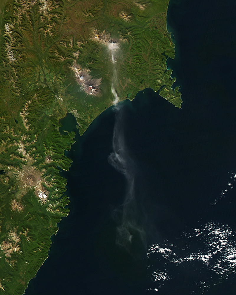 Zhupanovsky Ash Plume - NASA Science