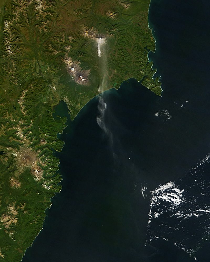 Zhupanovsky Ash Plume - NASA Science