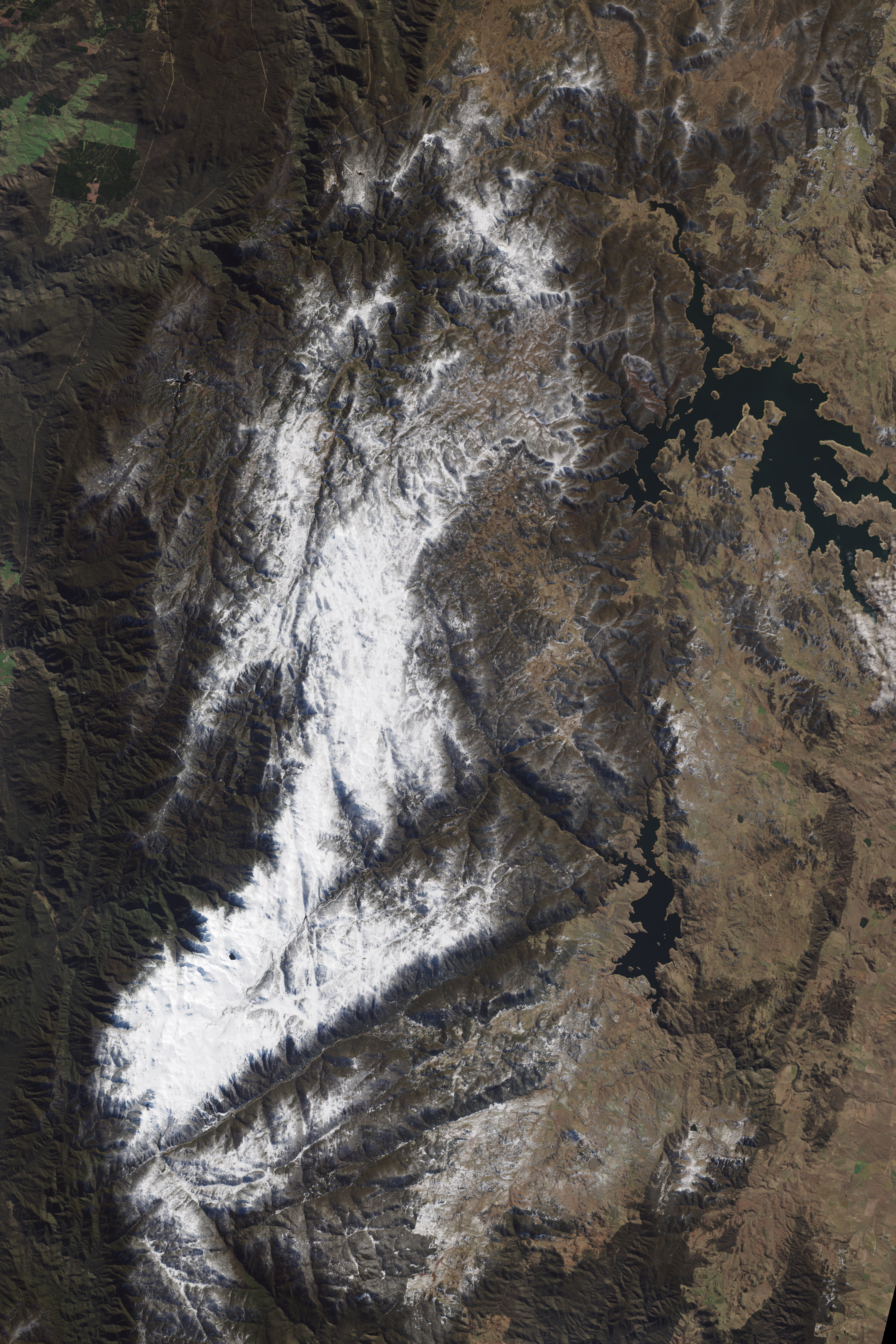 Snowfall in Australia’s Snowy Mountains - NASA Science