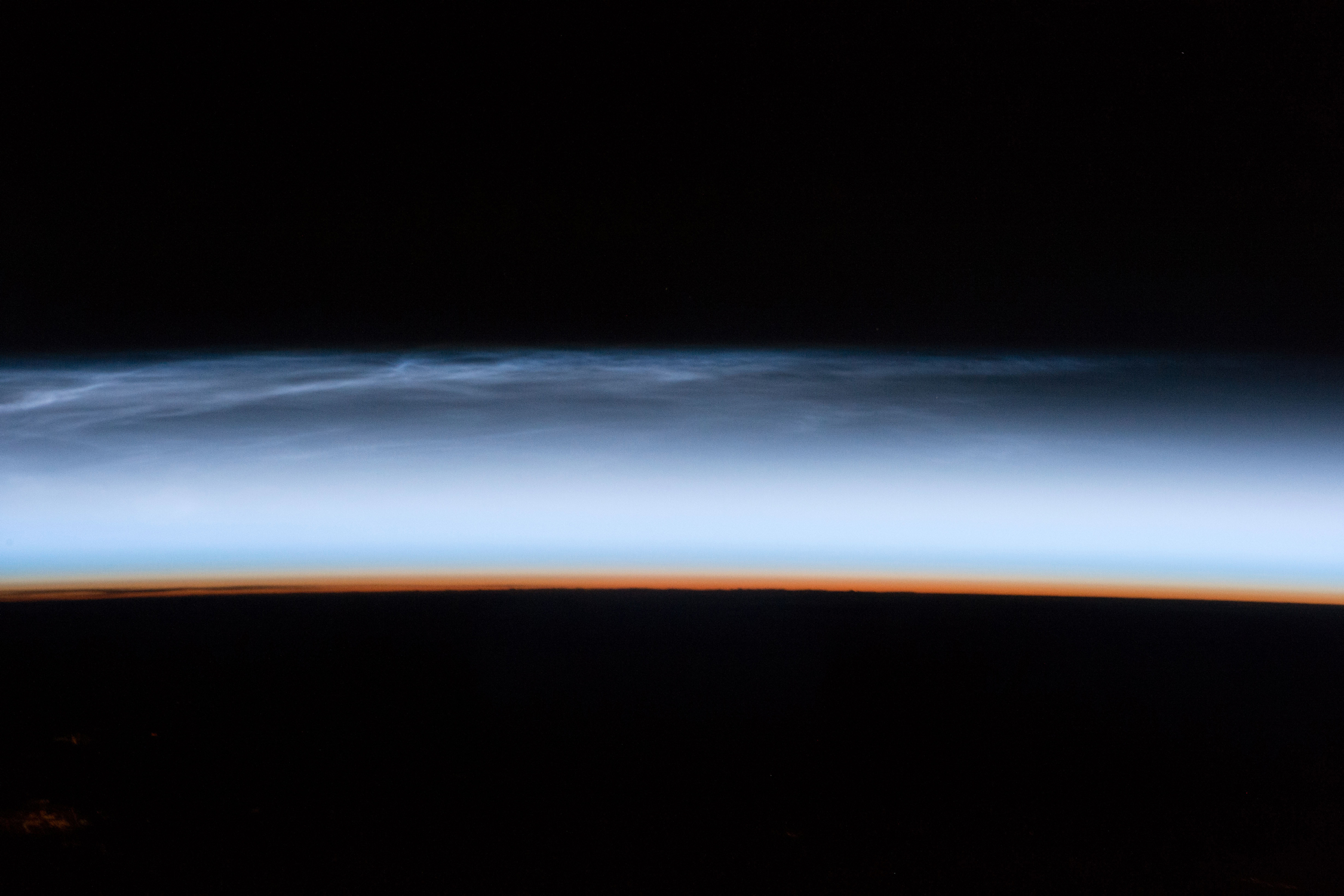 clouds during night time