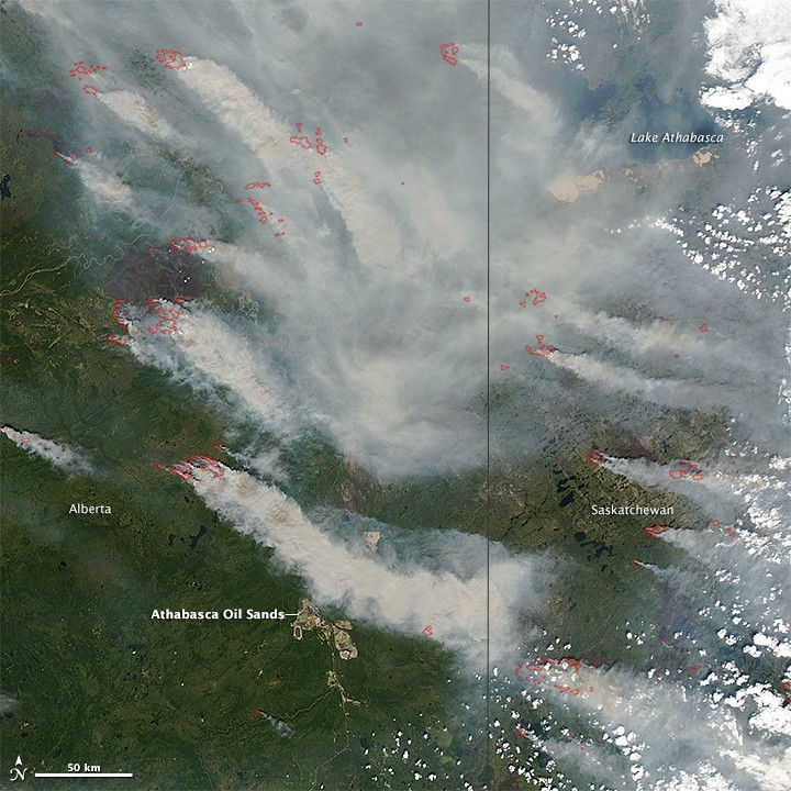 Wildfires in Alberta and Saskatchewan - NASA Science