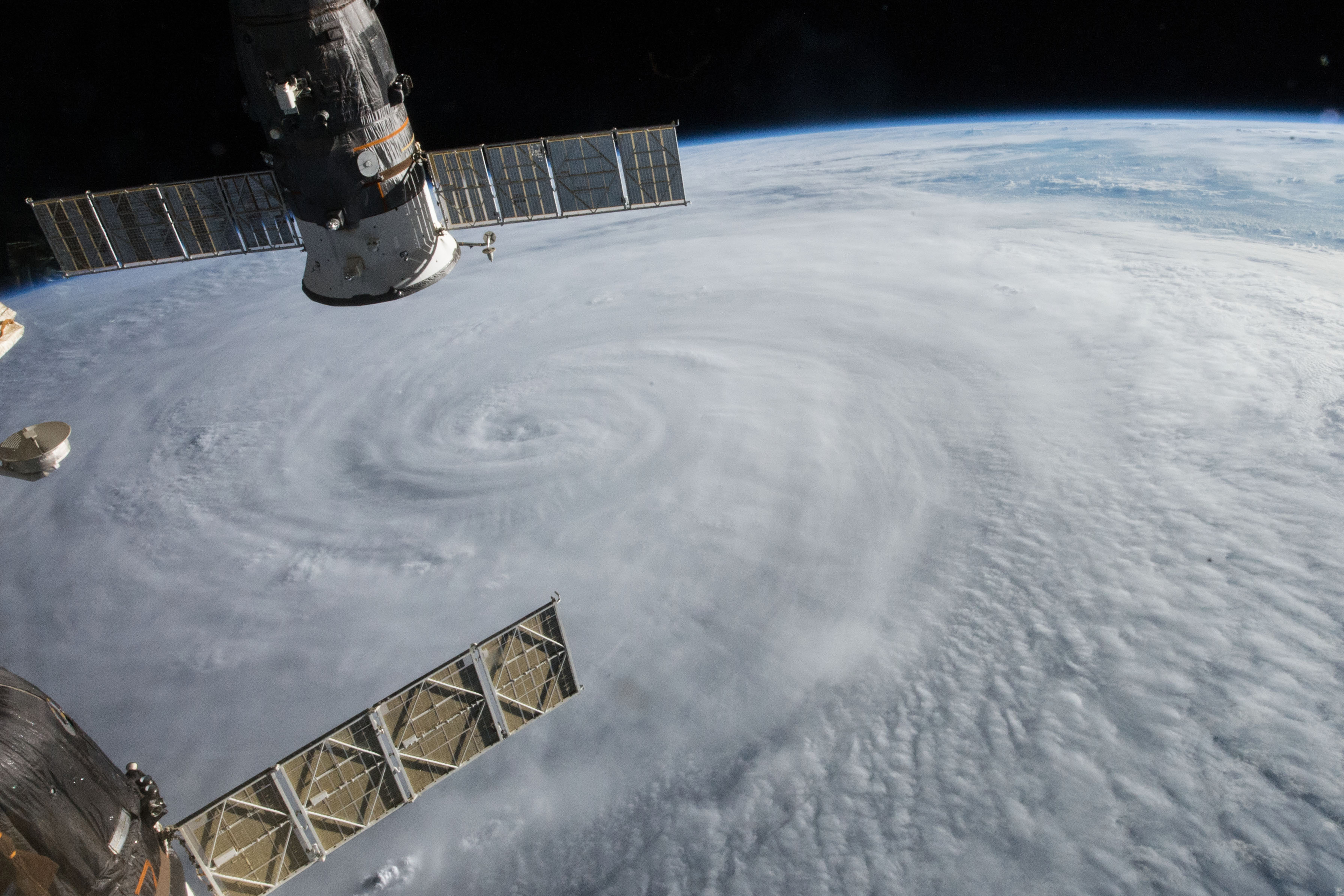typhoon from space
