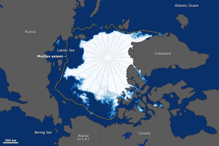 Arctic Sea Ice Reaches Annual Low - NASA Science