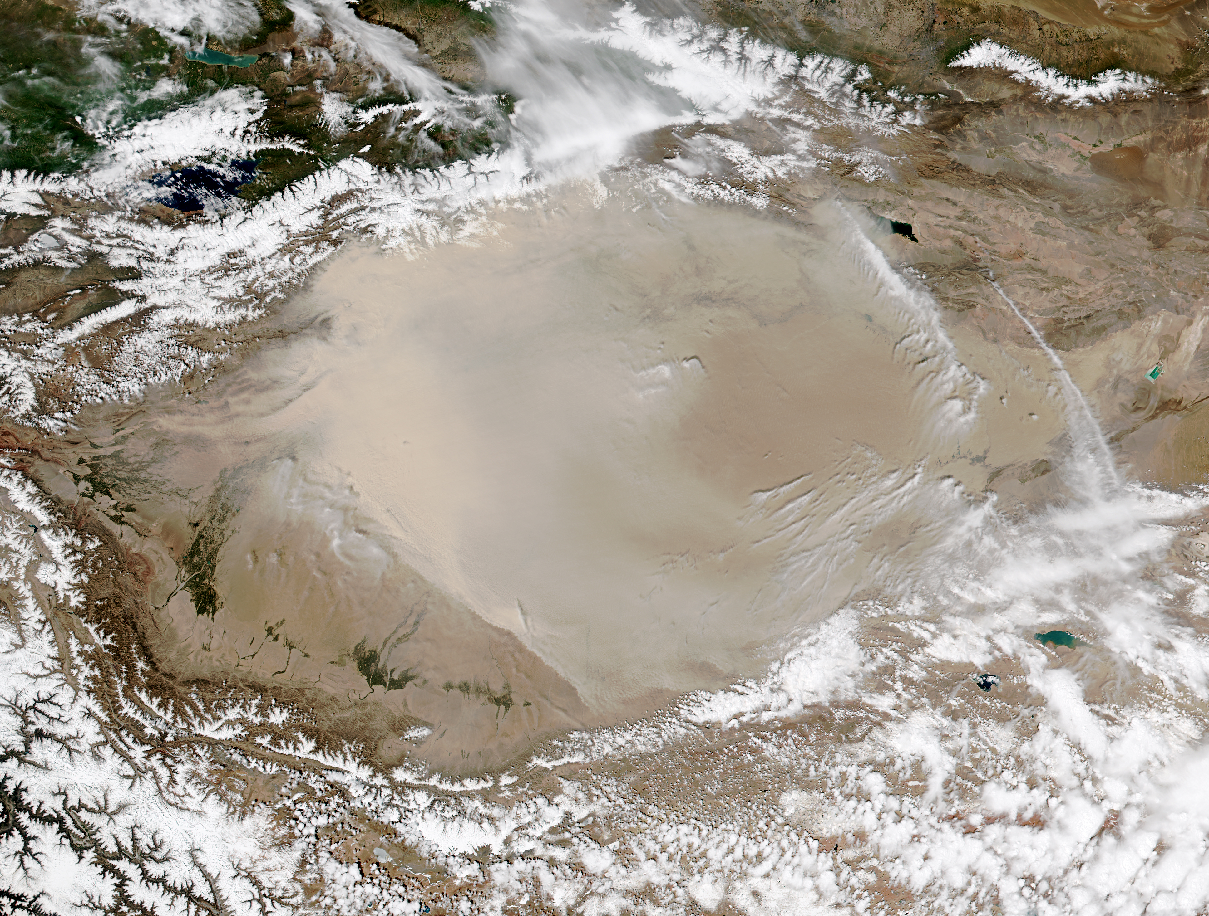 The Taklimakan Desert: A Factory for Dust Storms - NASA Science