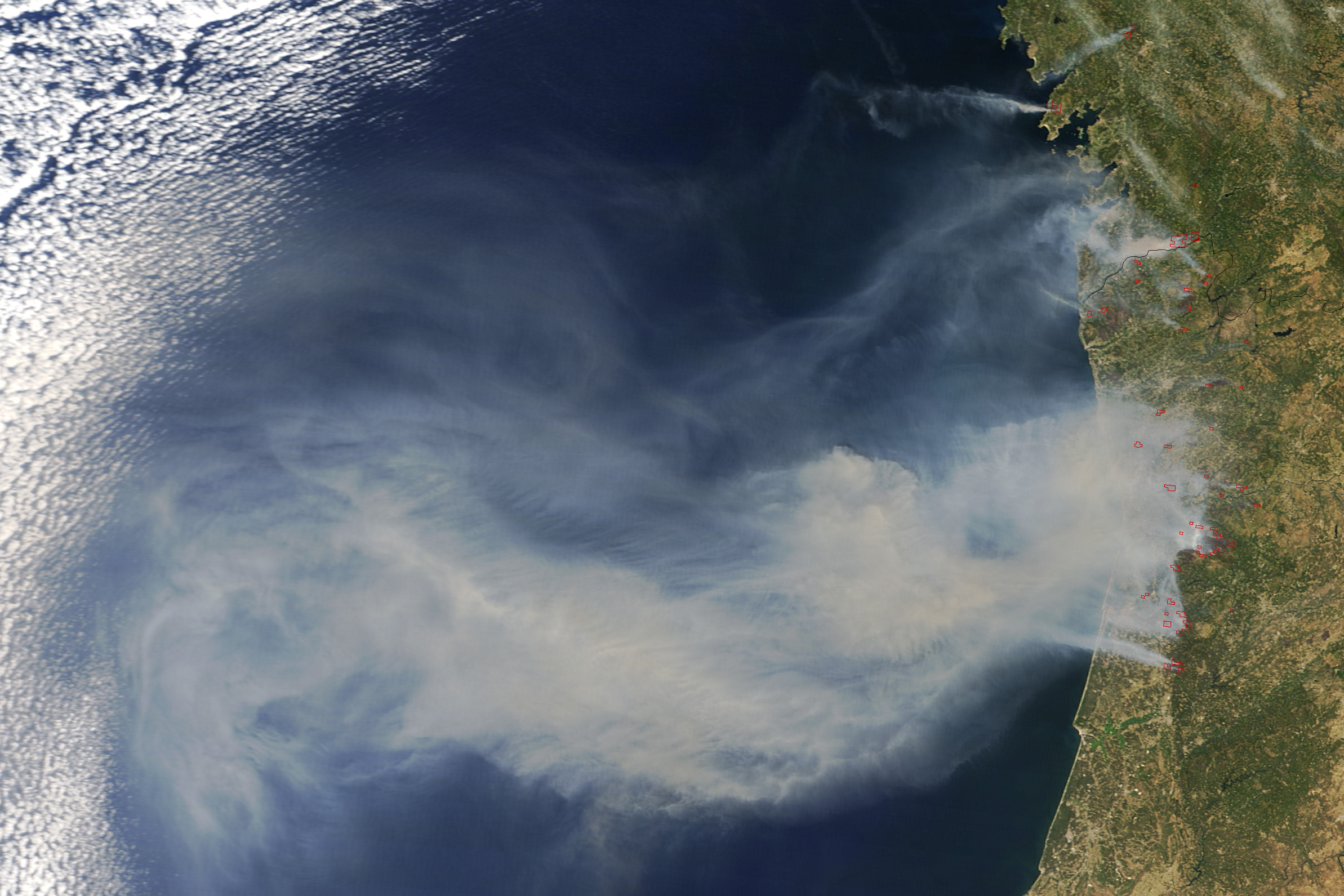 Fires Rage in Portugal - NASA Science