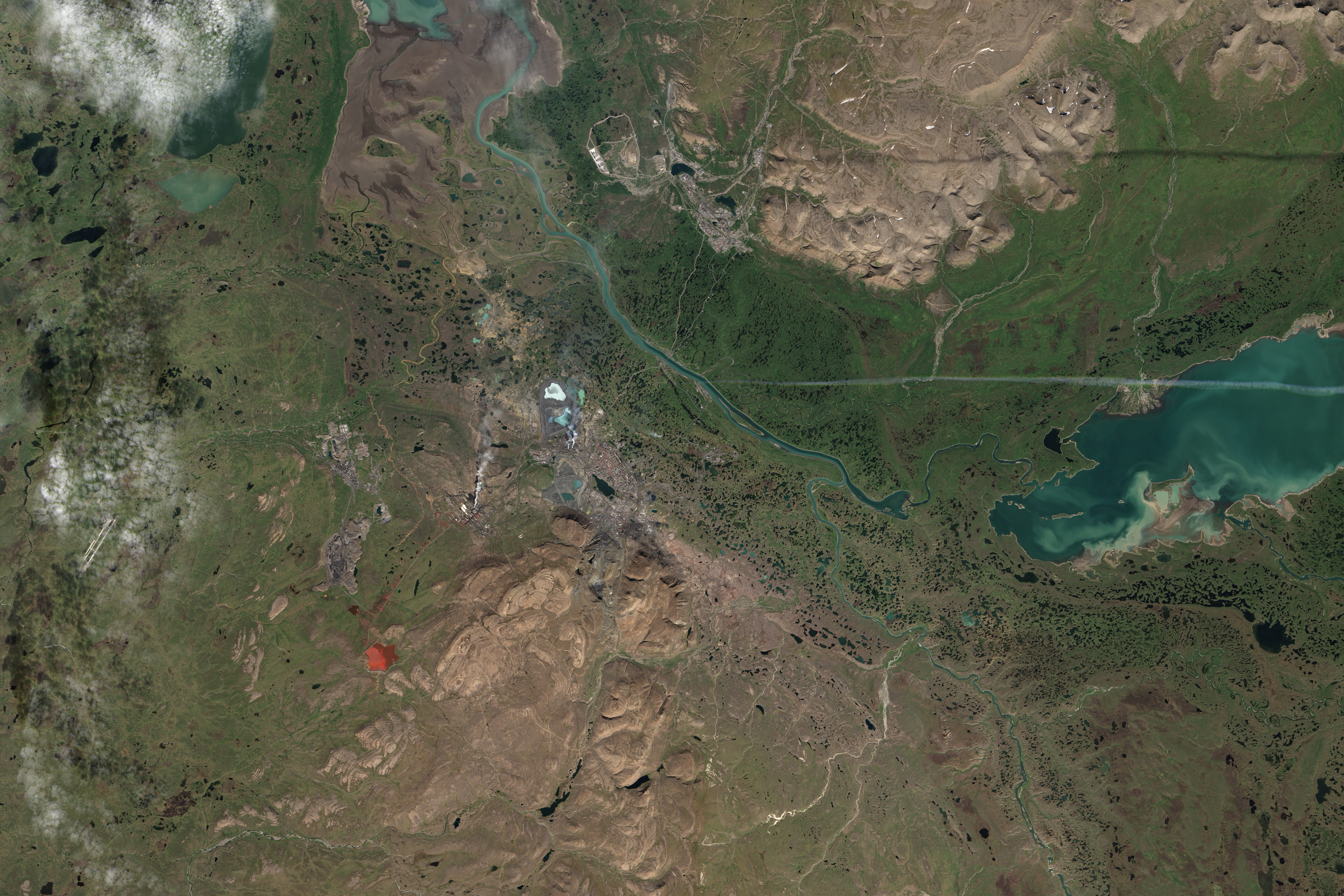Siberian River Has Turned Red Before, Satellites Show - NASA Science
