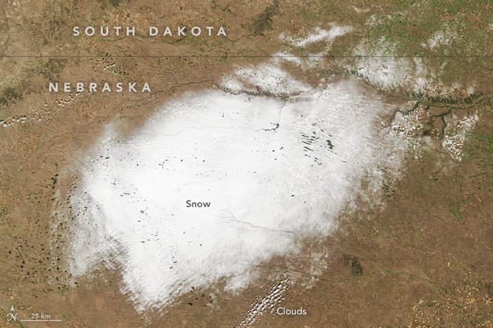 Early Snow in Nebraska - NASA Science