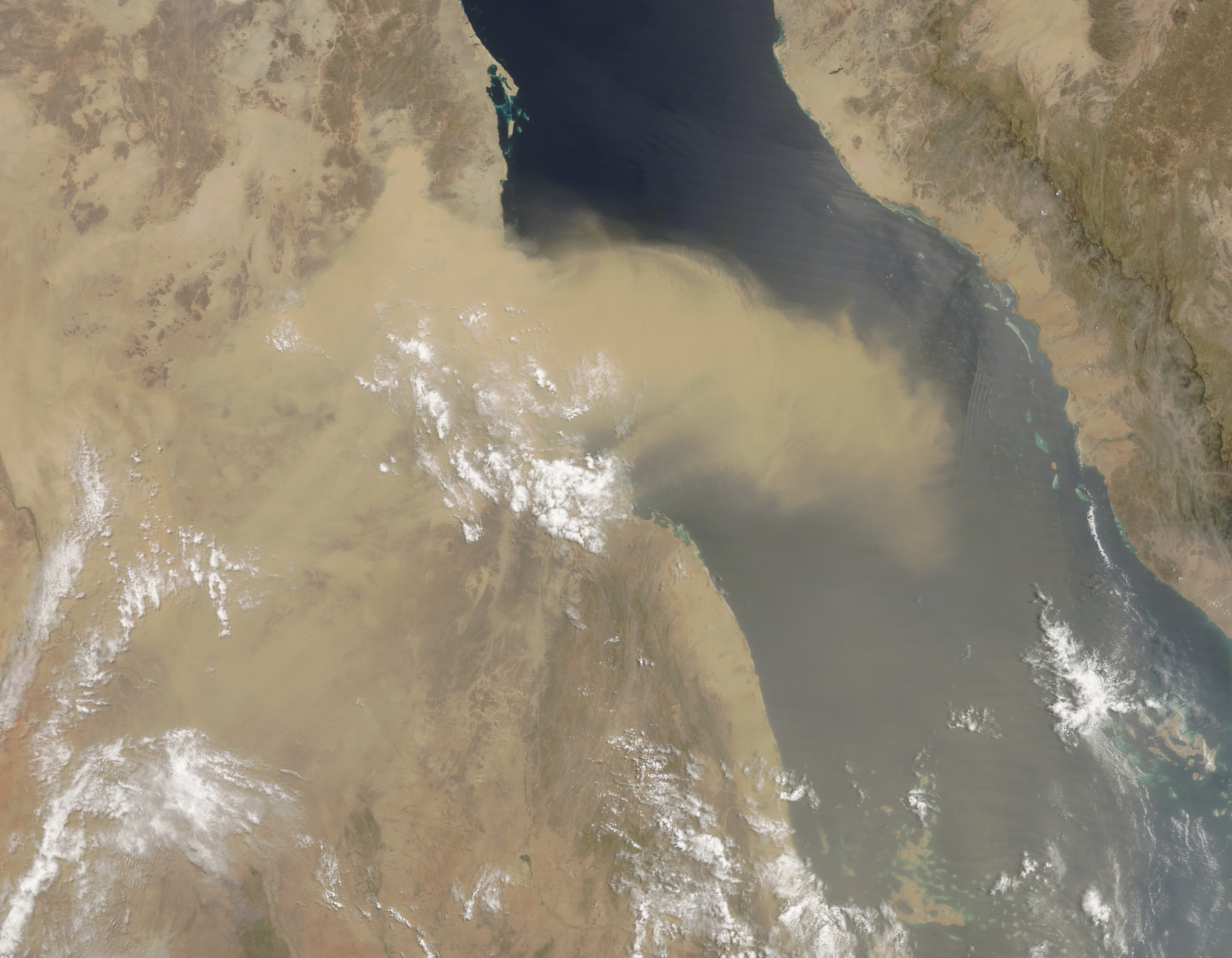 Dust Above the Red Sea - NASA Science