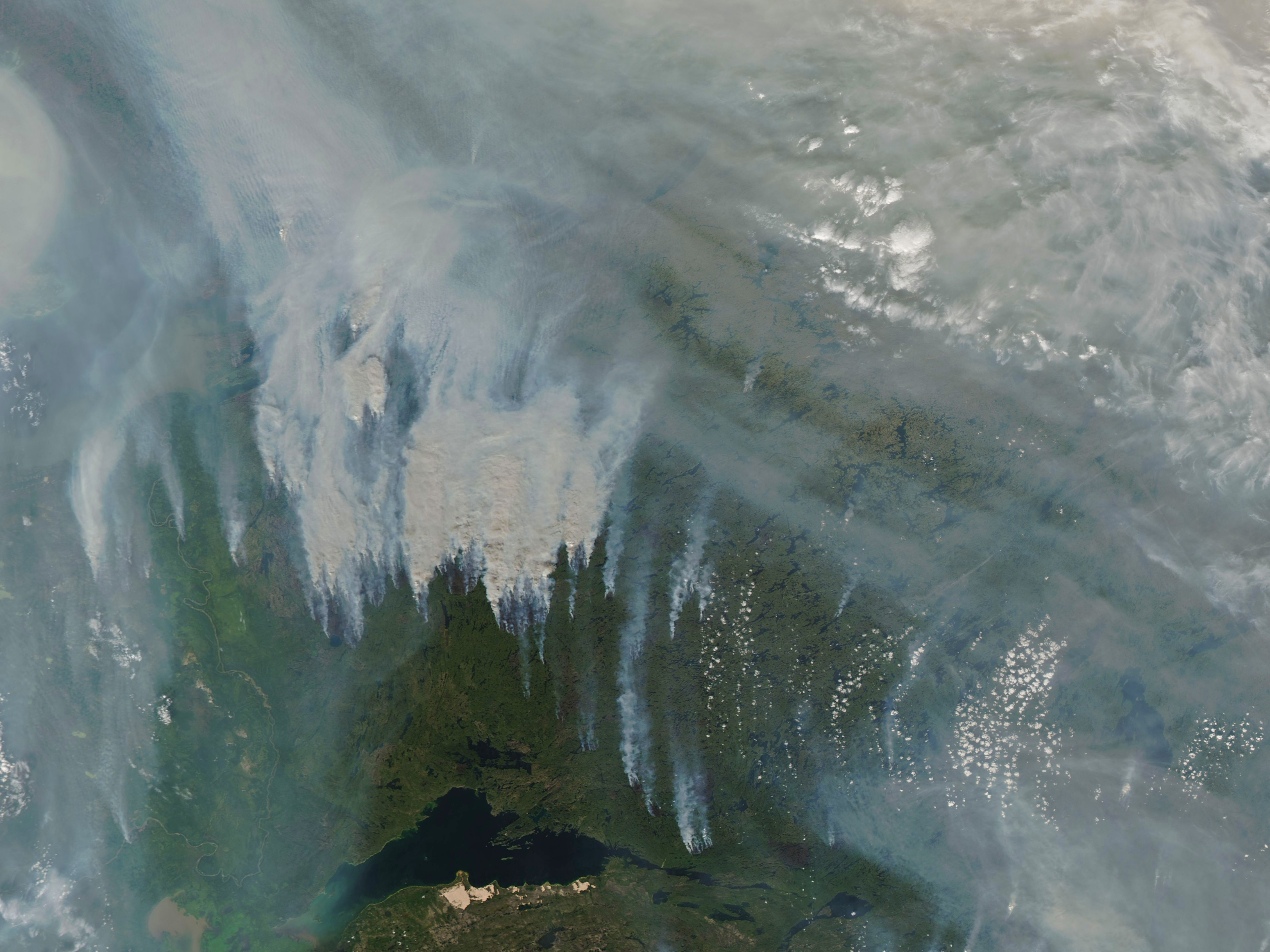 Record-Breaking Smoke Over Canada - NASA Science