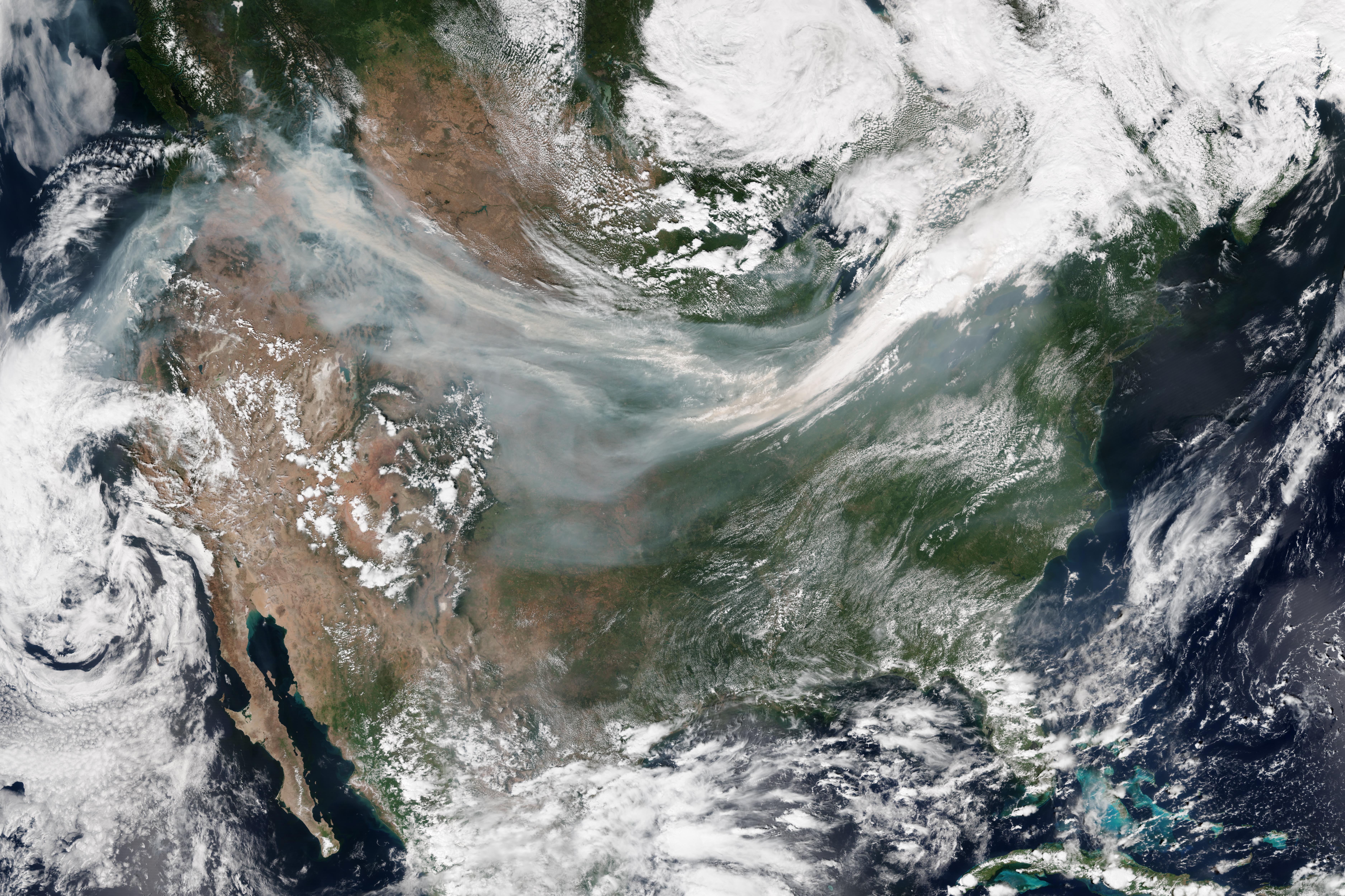 Smoke Pall Spans the United States - NASA Science